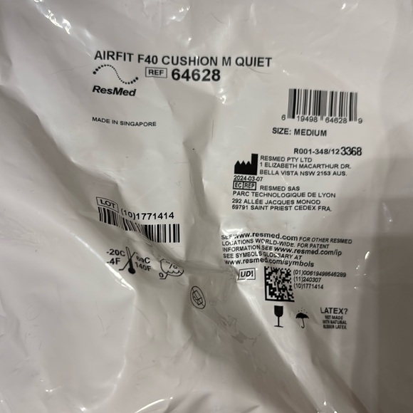 ResMed | Other | Resmed Airfit F4 Cpap Cushion Medium Face Mask | Poshmark